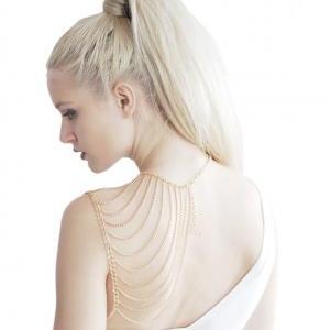 Silver Boho Body Chain / Shoulder Chain / Necklace on Luulla